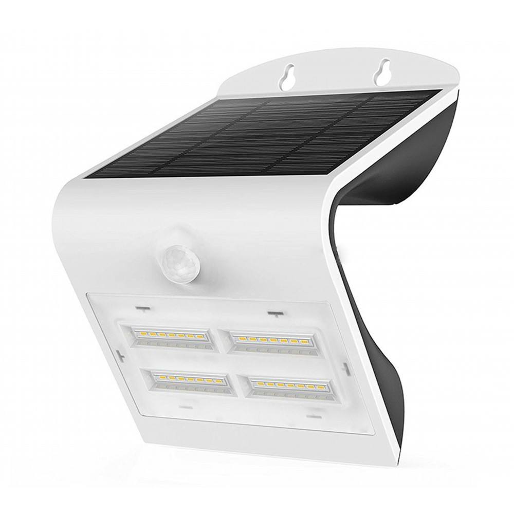 APLIQUE LED SOLAR C/SENSOR DE MOVIMENTO 3.2W | IP65 - AMAROLED